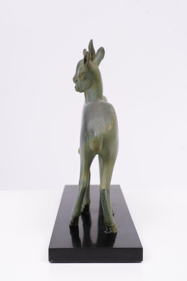 Dear Sculpture Art Deco Irénée Rochard, France, 1930s For Sale at 1stDibs
