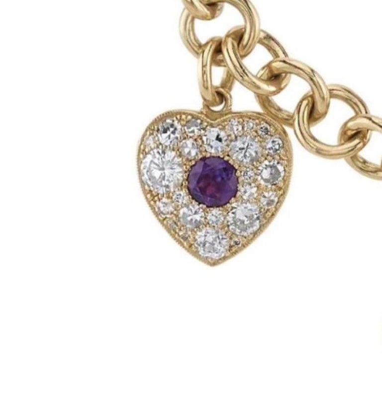 Handcrafted DEAREST Diamond/Gemstone Necklace by Single Stone For Sale ...