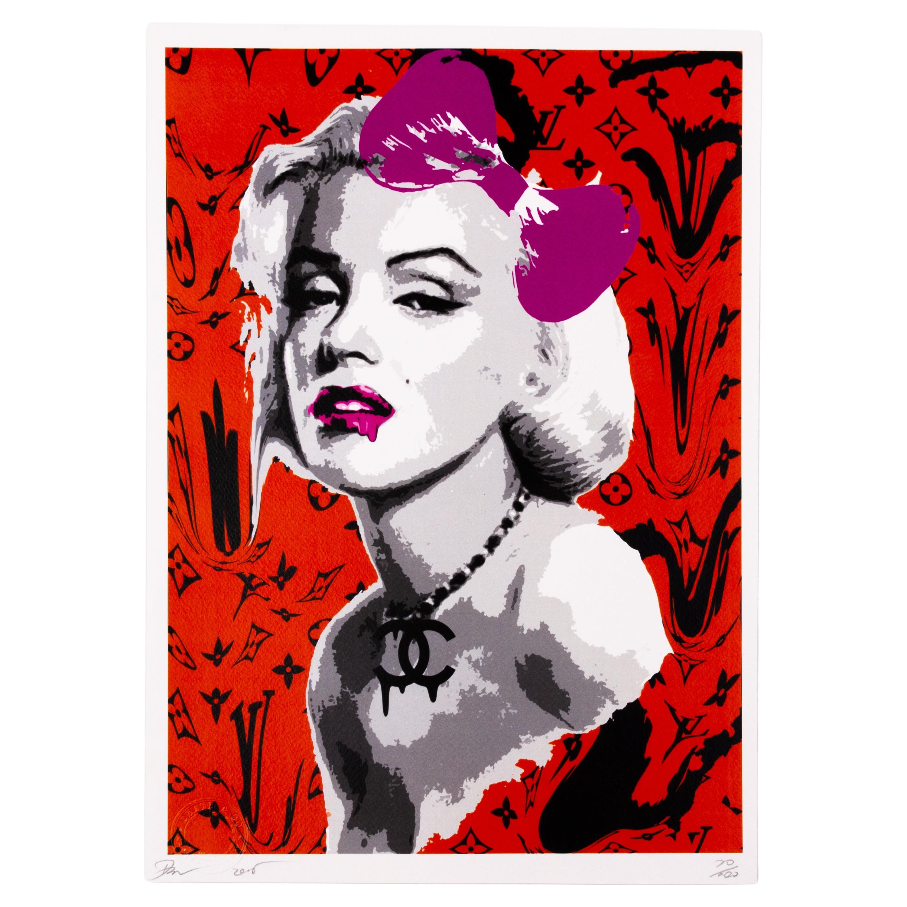 Death NYC Signed Limited Ed Pop Art Print Marilyn Monroe For Sale at ...