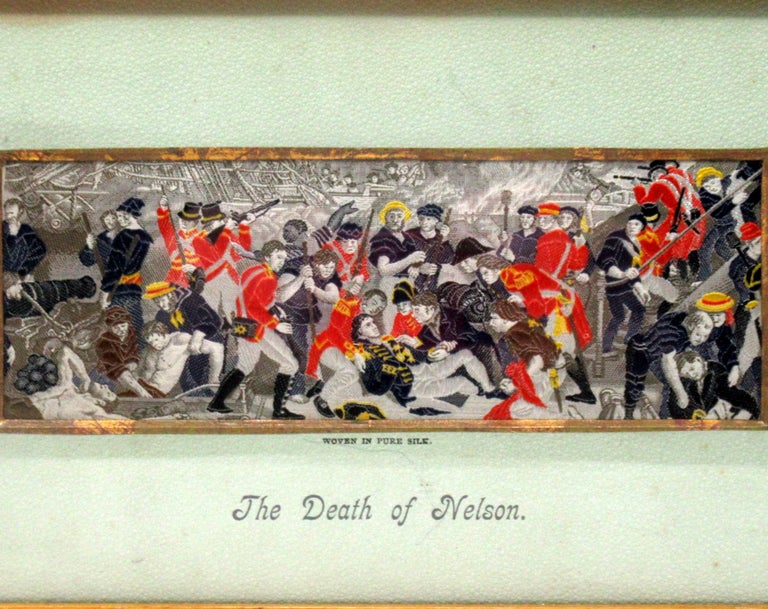Death of Nelson in 1805 Framed Stevengraph Handwoven Silk Picture 19th ...