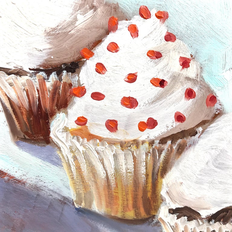 Debbie Miller - "Center of Attention" 5 Cupcakes with White Frosting ...
