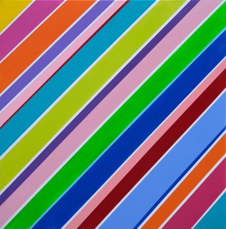 Debbie Pakzaban - Stripes I Geometric Abstract Art, Contemporary Art ...