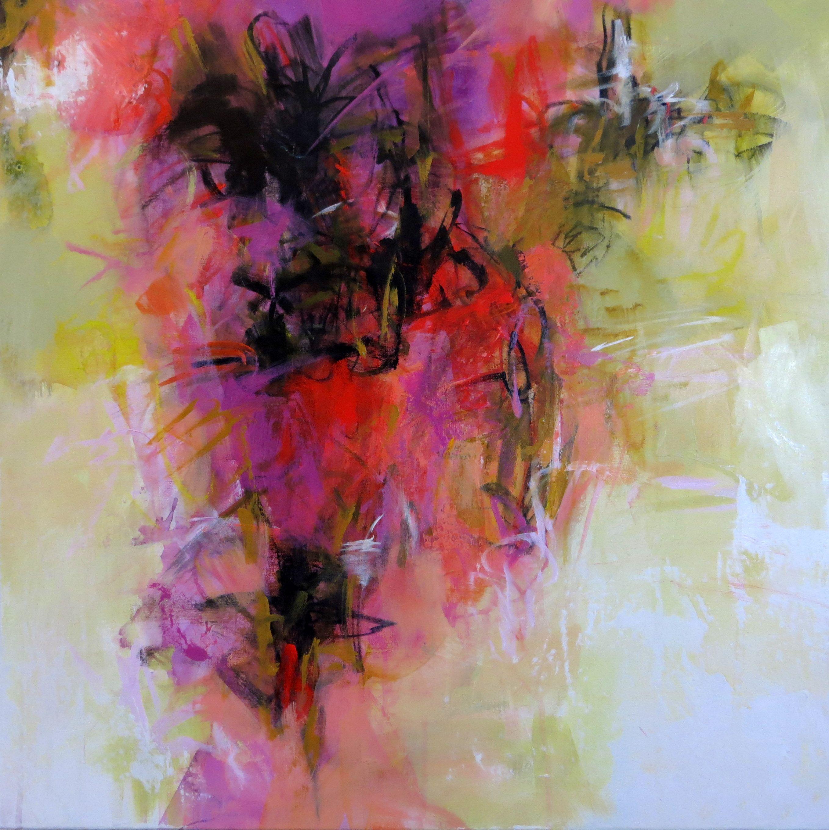 Debora Stewart - Spring Fling by Debora Stewart, Framed Acrylic on ...