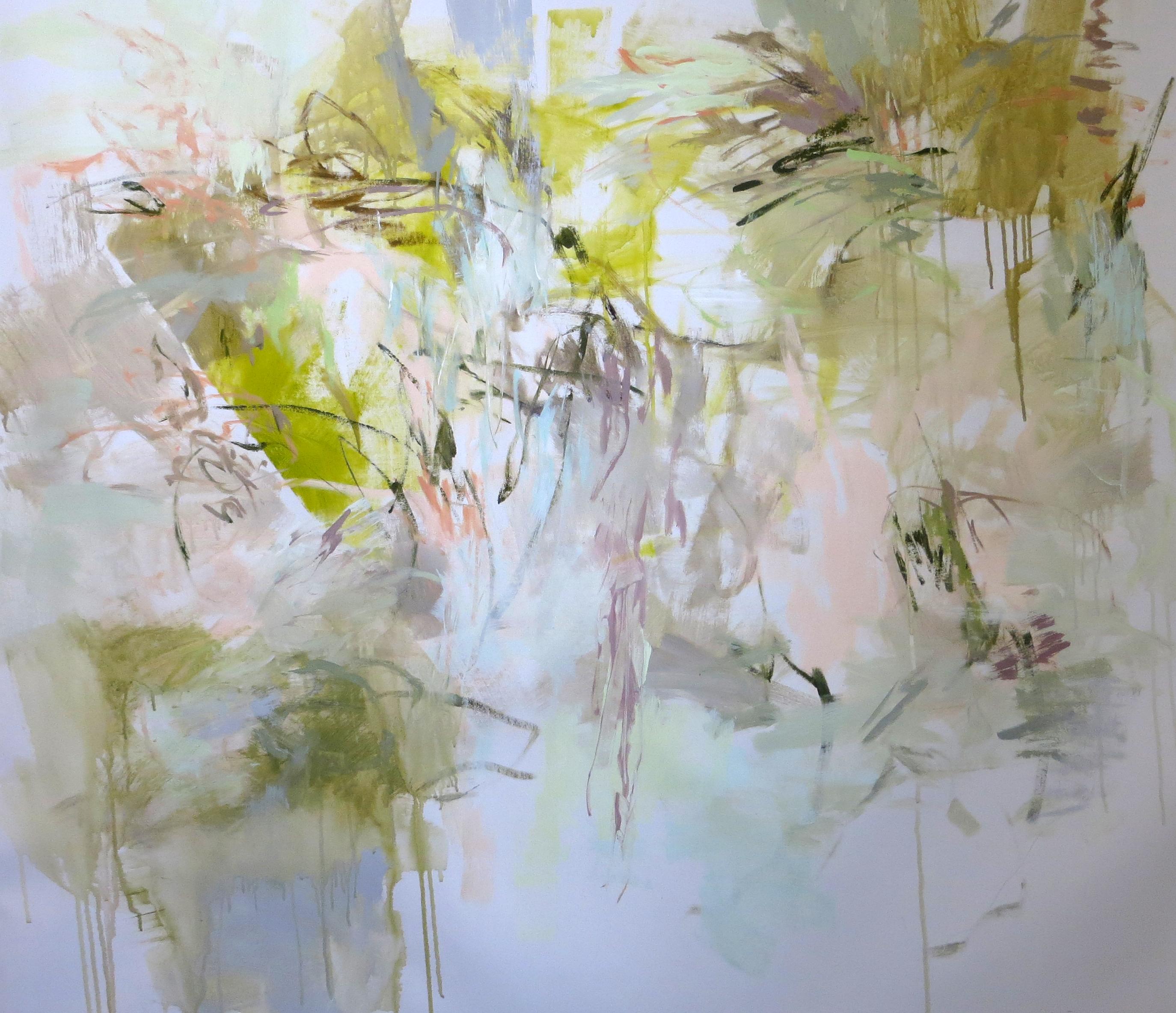 Debora Stewart - Summer Garden, Painting, Acrylic on Canvas For Sale at ...