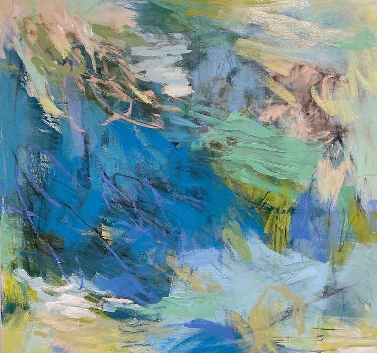 Debora Stewart - Flowing, Painting, Acrylic on Canvas For Sale at 1stDibs