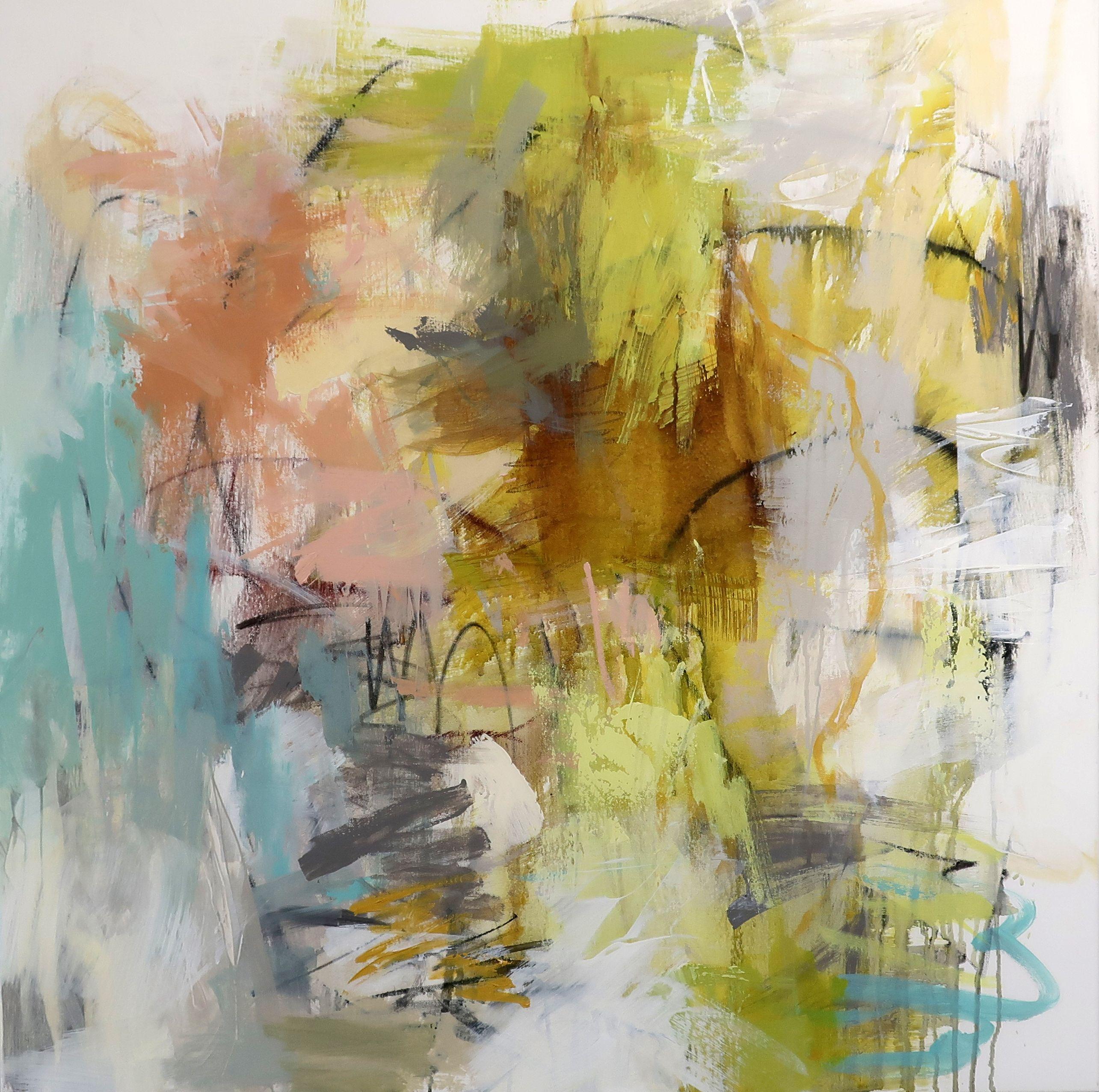 Debora Stewart - Summer Garden, Painting, Acrylic on Canvas For Sale at ...