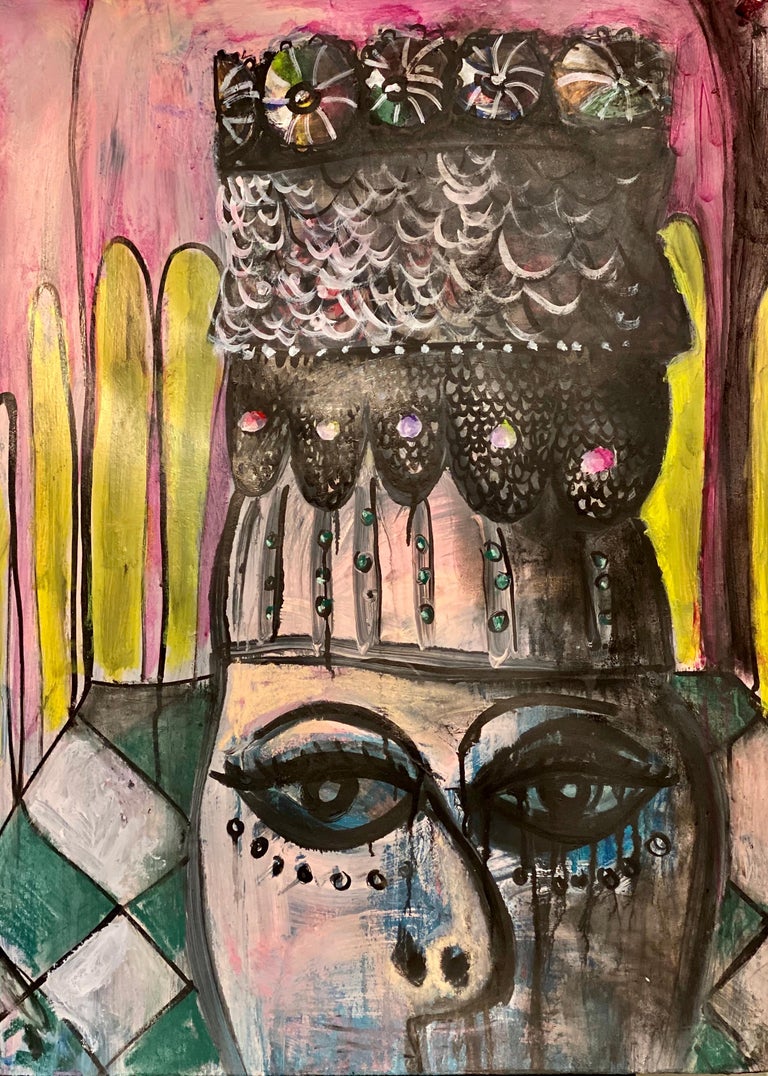 Deborah Buck - Surrealist Abstract Painting by Deborah Buck 'Evening At ...