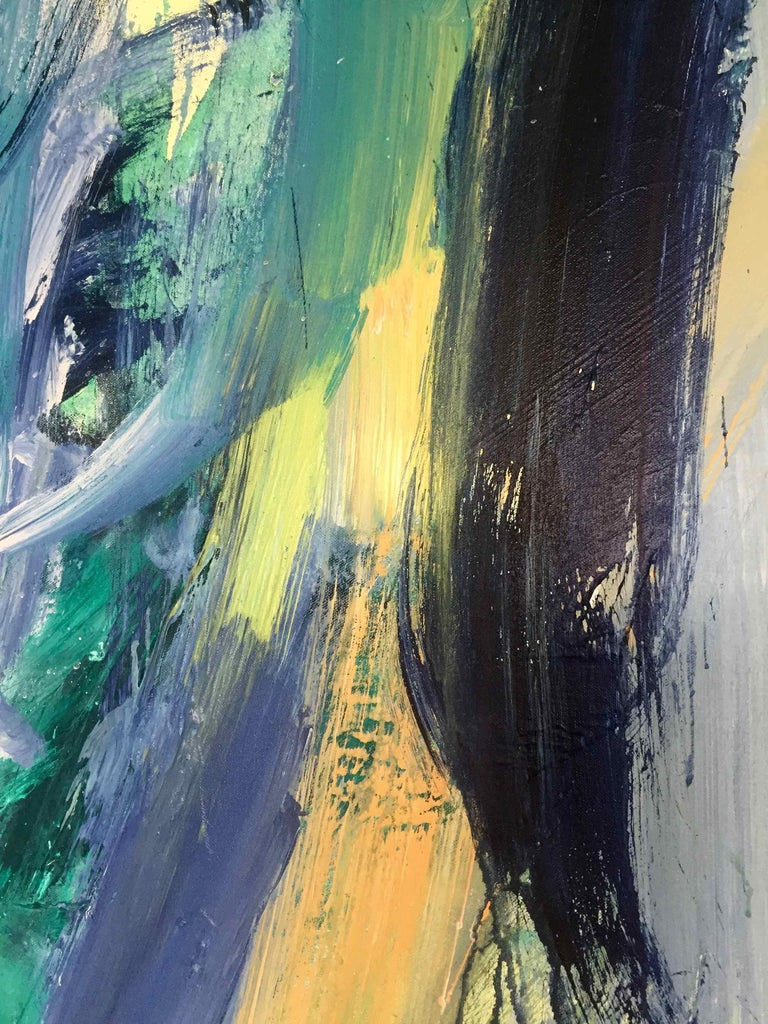Deborah Lanyon - Kew Series II: Large, Abstract, Gestural Painting in ...