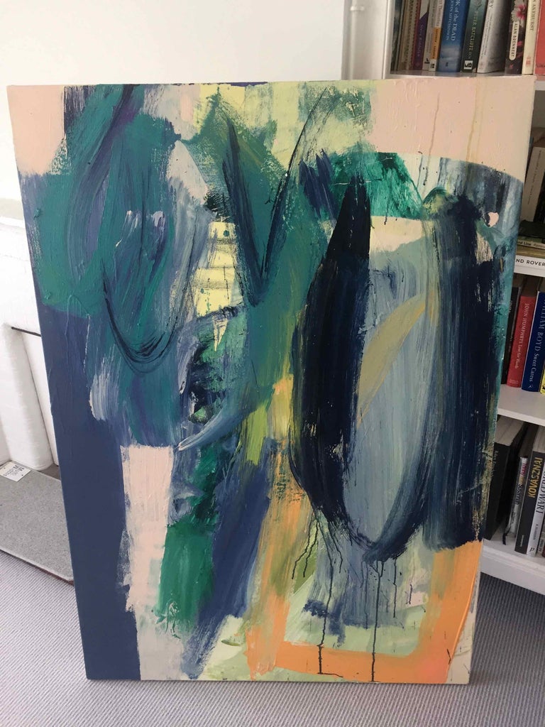 Deborah Lanyon - Kew Series II: Large, Abstract, Gestural Painting in ...