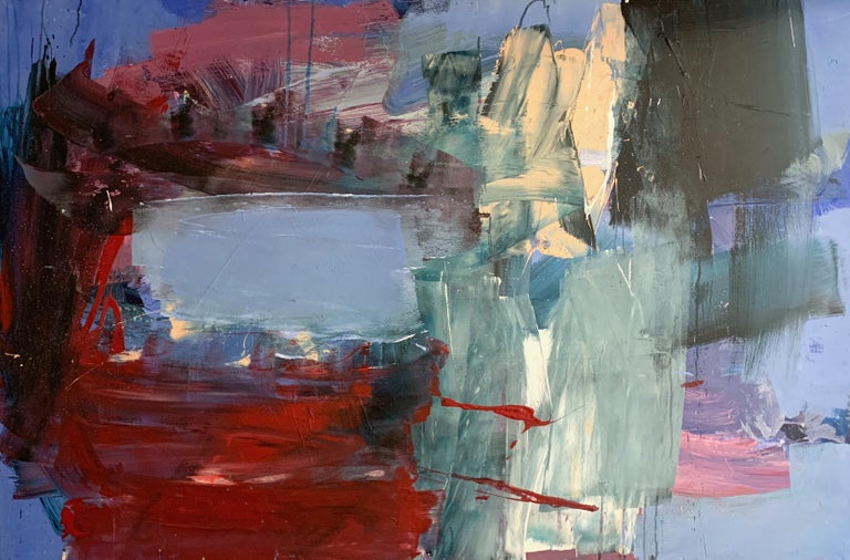 Deborah Lanyon - Lake, An Abstract Painting on Canvas by Deborah Lanyon ...