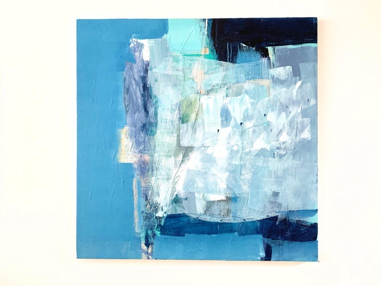 Deborah Lanyon - The Souk: Blue Abstract Painting by Deborah Lanyon For ...