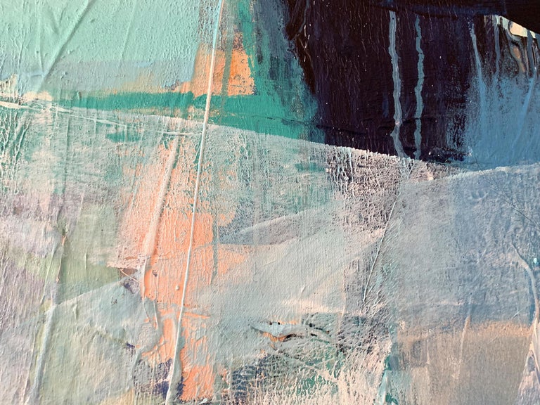 Deborah Lanyon - The Souk: Blue Abstract Painting by Deborah Lanyon For ...