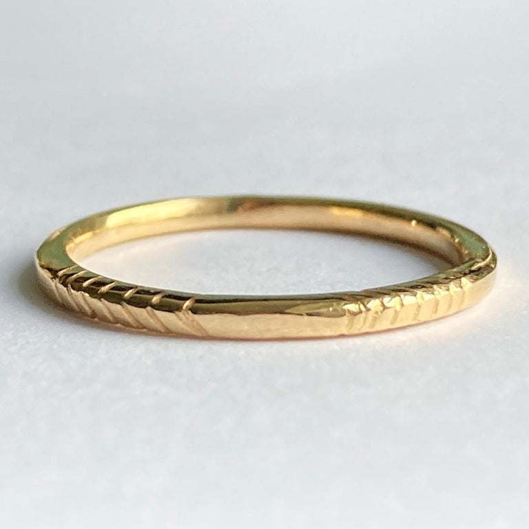 Deborah Murdoch 18 Karat Yellow Gold Twine Ring For Sale at 1stDibs