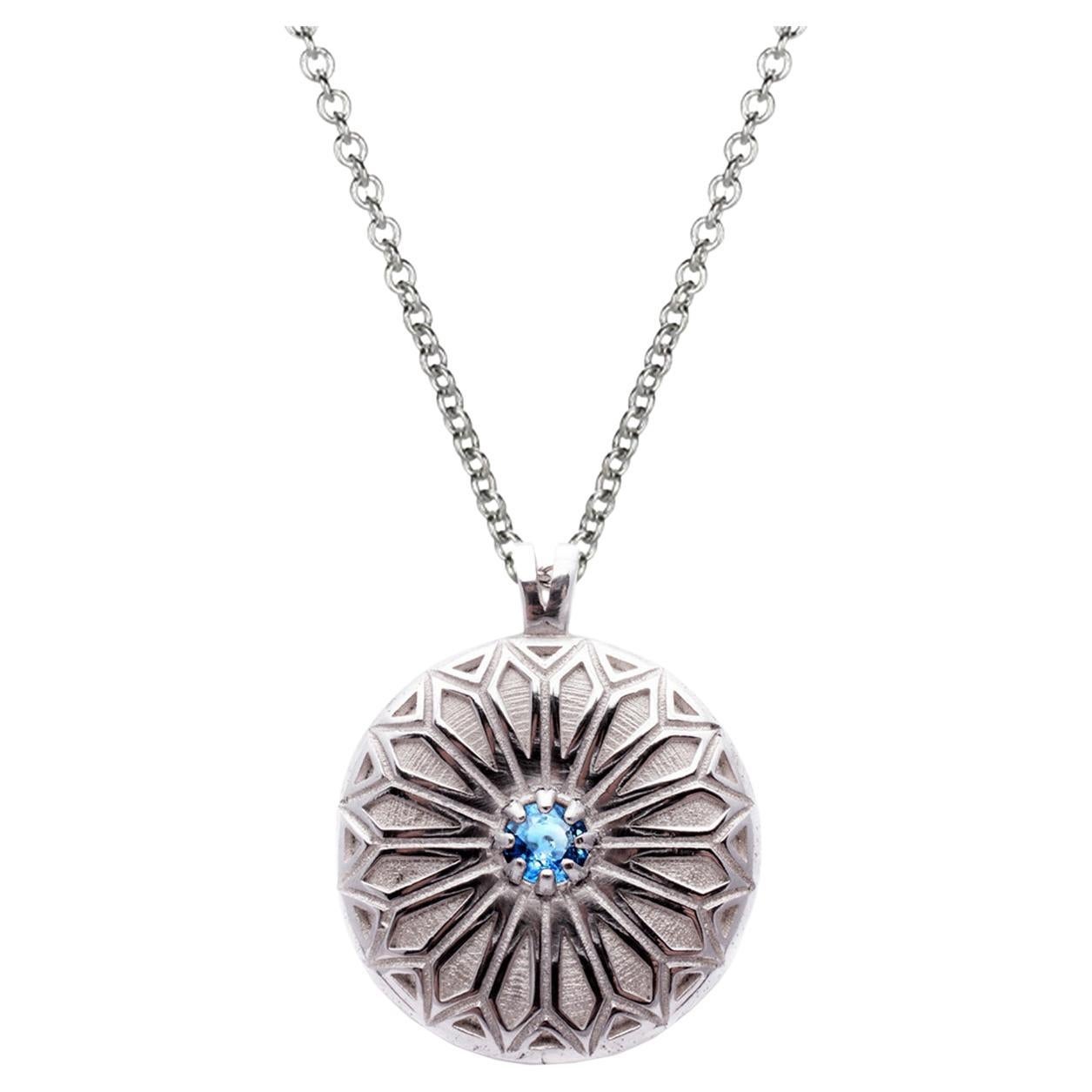 Deborah Murdoch Sterling Silver Patterned Pendant Necklace For Sale at ...