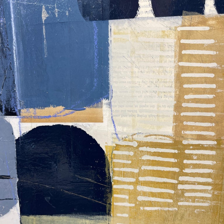 Deborah T. Colter - Gatekeeper - abstract dark blue white beige ...