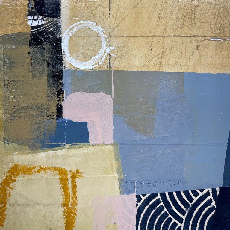 Deborah T. Colter - Gatekeeper - abstract dark blue white beige ...