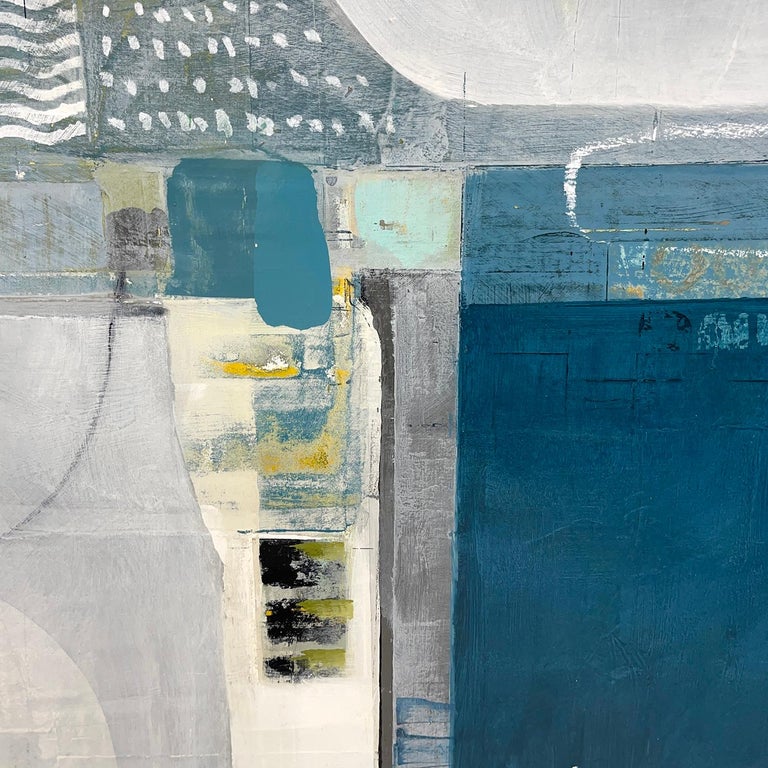 Deborah T. Colter - Rings of Illusion - abstract blue white green ...