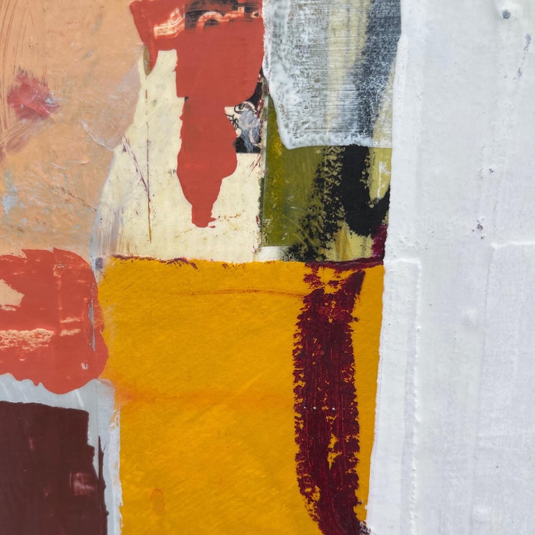 Deborah T. Colter - Undaunted - abstract white brown red orange ...