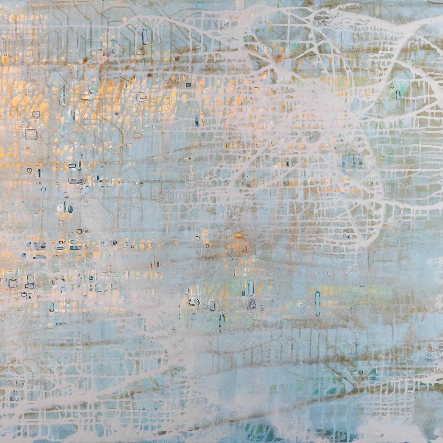 Debra Ferrari - Oros Abstract Painting By Debra Ferrari For Sale at 1stDibs