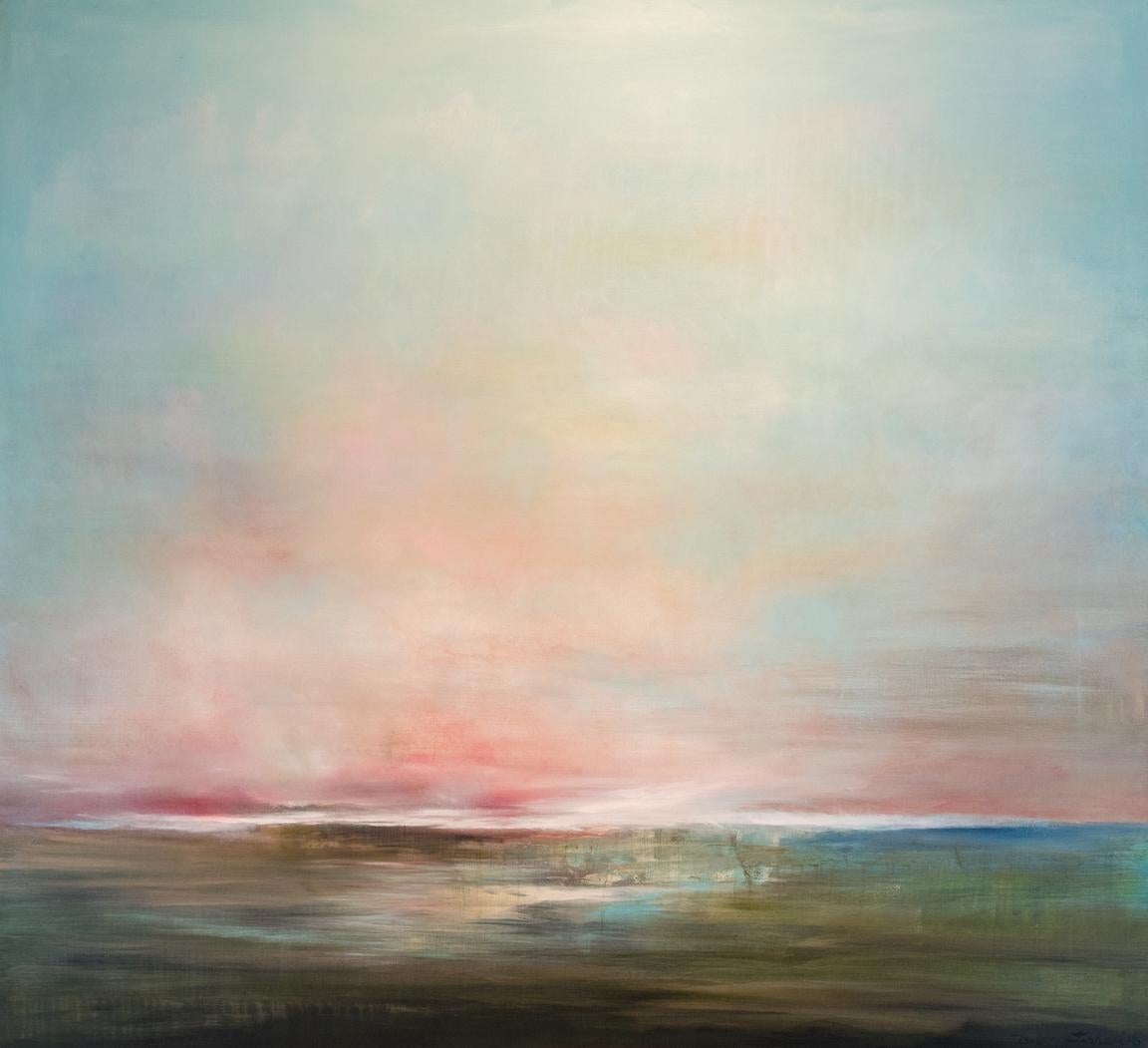 Debra Ferrari - Serenite Abstract Landscape Painting By Debra Ferrari ...