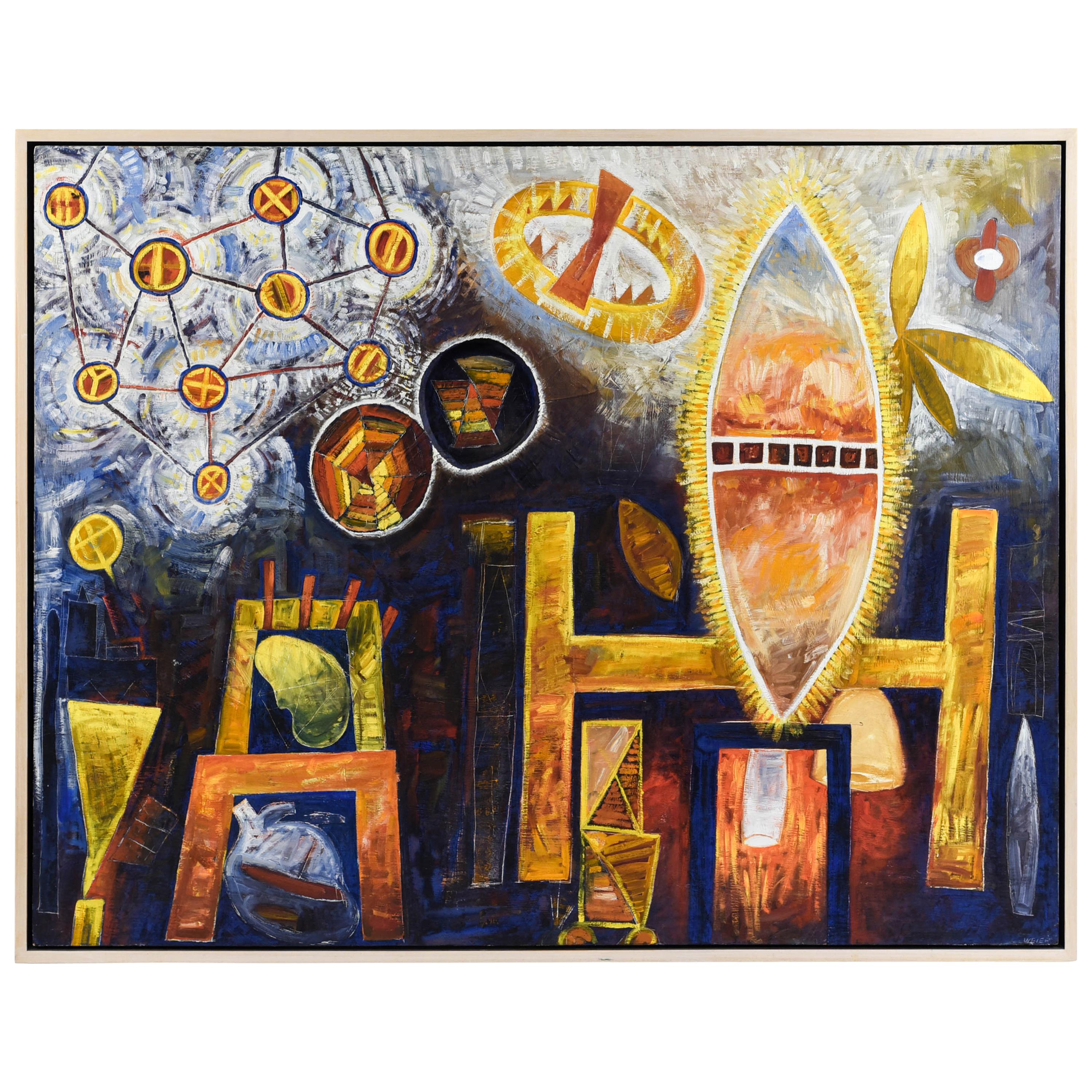 Huge Three Dimensional Abstract Composition by Neil Loeb, American at ...