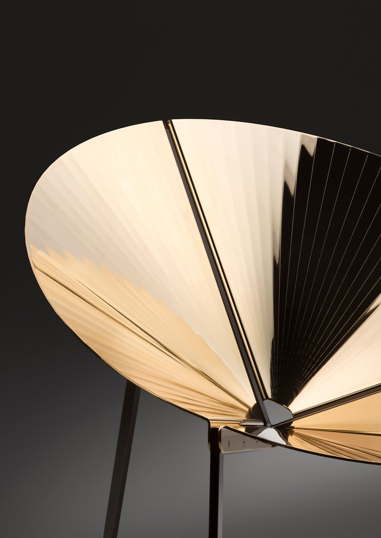 DeCastelli Pensando Ad Acapulco Chair in Polished Brass by IvDesign For Sale at 1stDibs