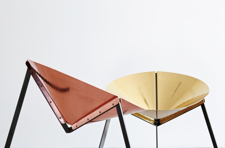 DeCastelli Pensando Ad Acapulco Chair in Polished Copper by IvDesign For Sale at 1stDibs