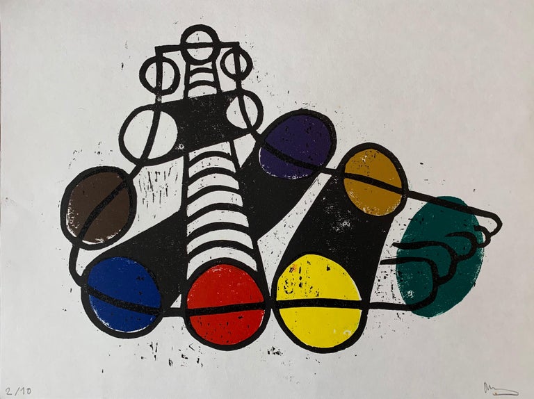 Declan Jenkins - Footprint - Declan Jenkins, Woodcut, Contemporary ...