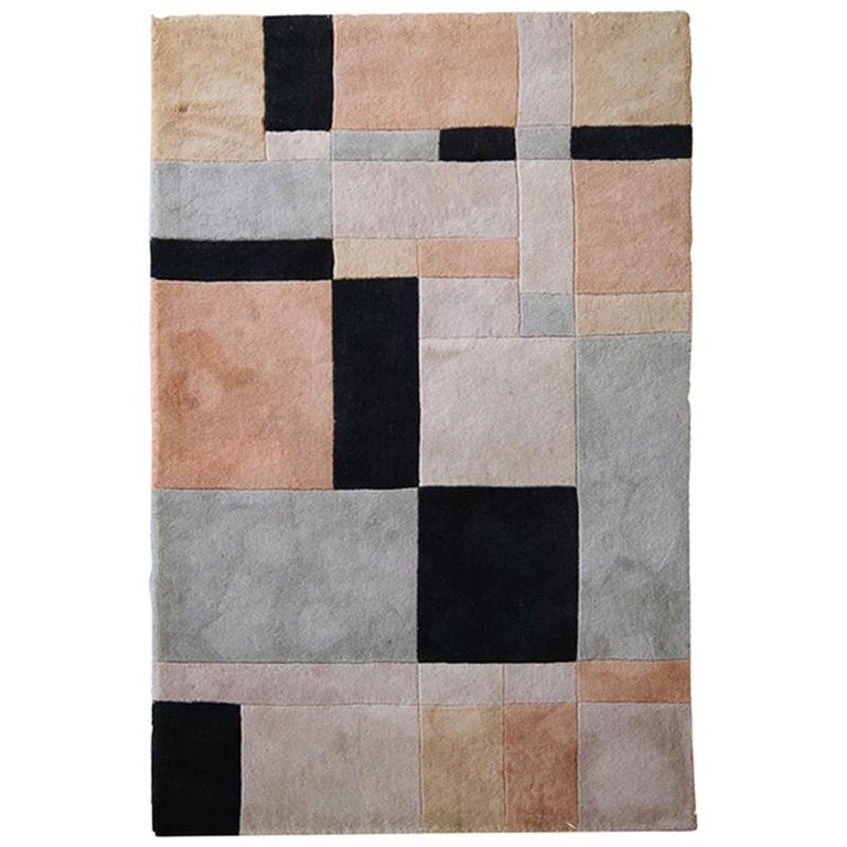 Deco Colorblock Rug For Sale at 1stDibs