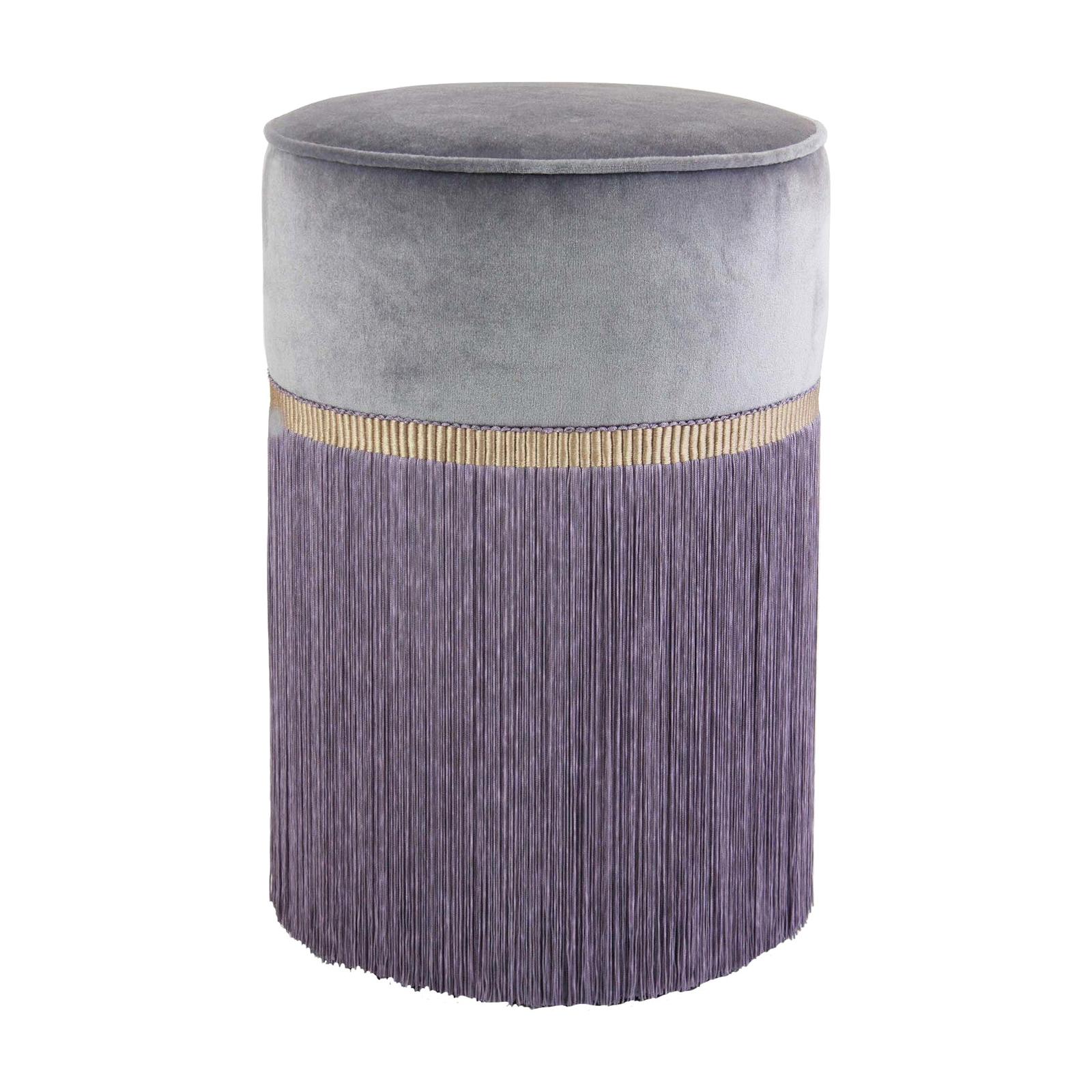 Couture Geometric Giò Purple Ottoman For Sale at 1stDibs