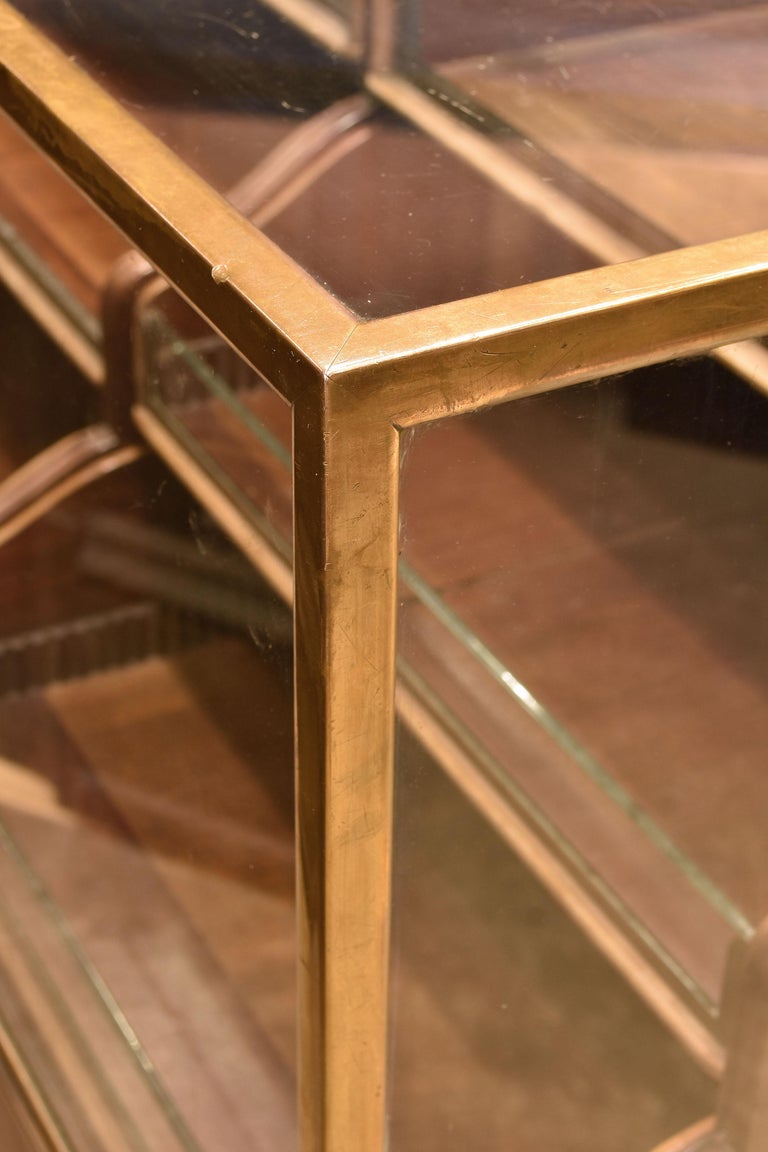 Deco Inlaid Mercantile Display Case with Shelves at 1stDibs