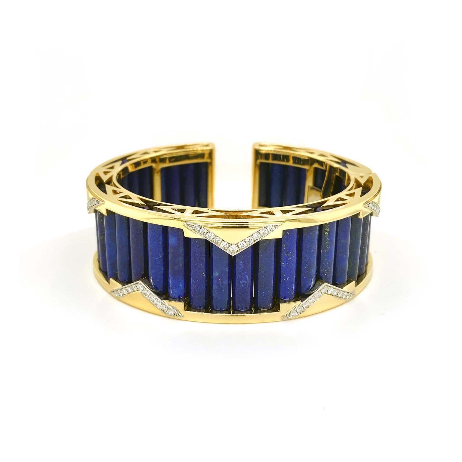 Gerard Sandoz 1928 Art Deco Gold, Jade, Lapis Lazuli and Enamel ...
