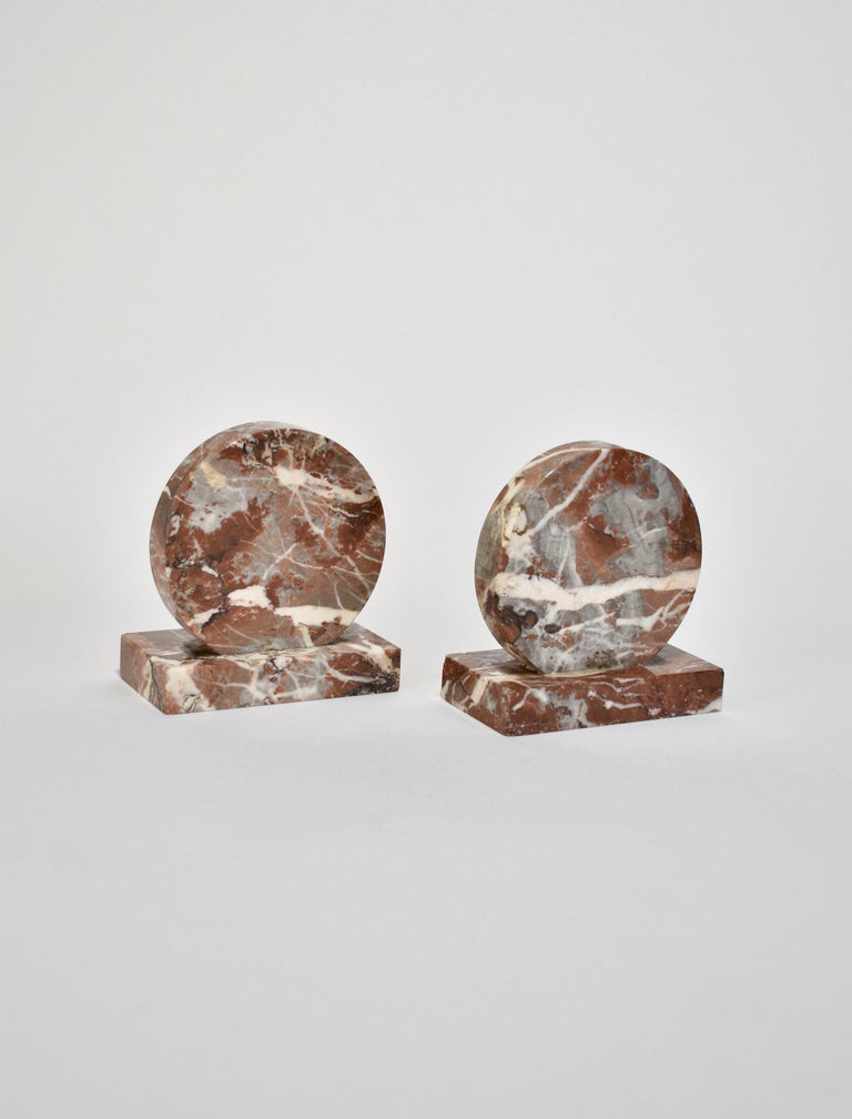 Deco Marble Bookend Set For Sale at 1stDibs