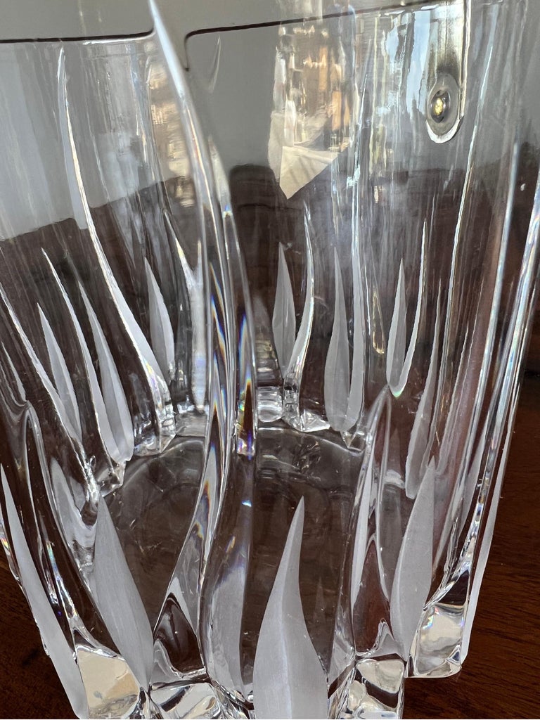 Deco Style Cut Crystal Ice Bucket For Sale at 1stDibs