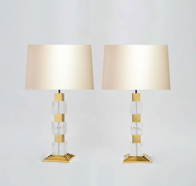 Deco Style Rock Crystal Lamps by Phoenix For Sale at 1stDibs