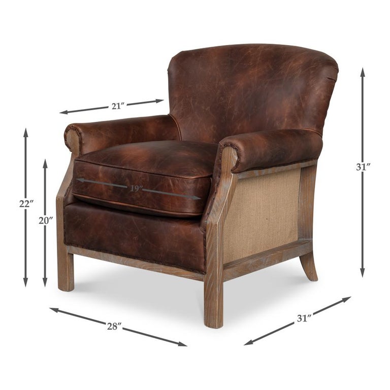 Deconstructed Classic Club Chair For Sale at 1stDibs