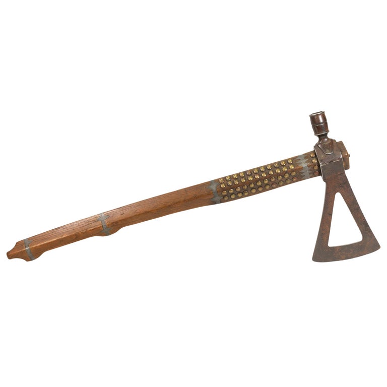 Decorated 19th Century Pipe Tomahawk For Sale at 1stDibs