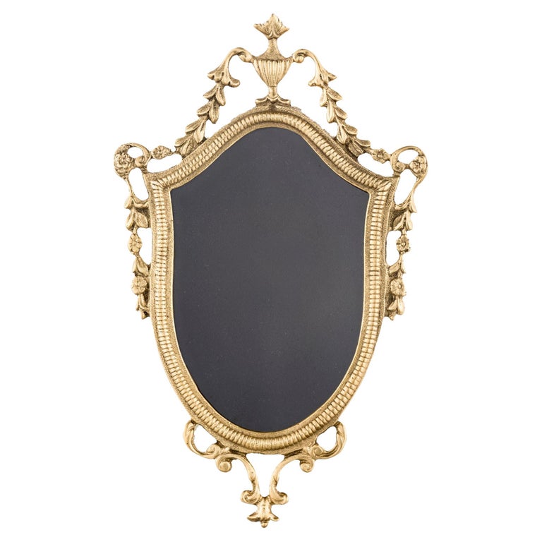 Sissi decorated baroque-style brass frame For Sale at 1stDibs