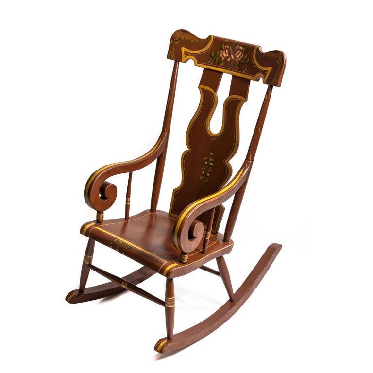 Decorated Boston Rocker For Sale at 1stDibs | boston rocker for sale ...