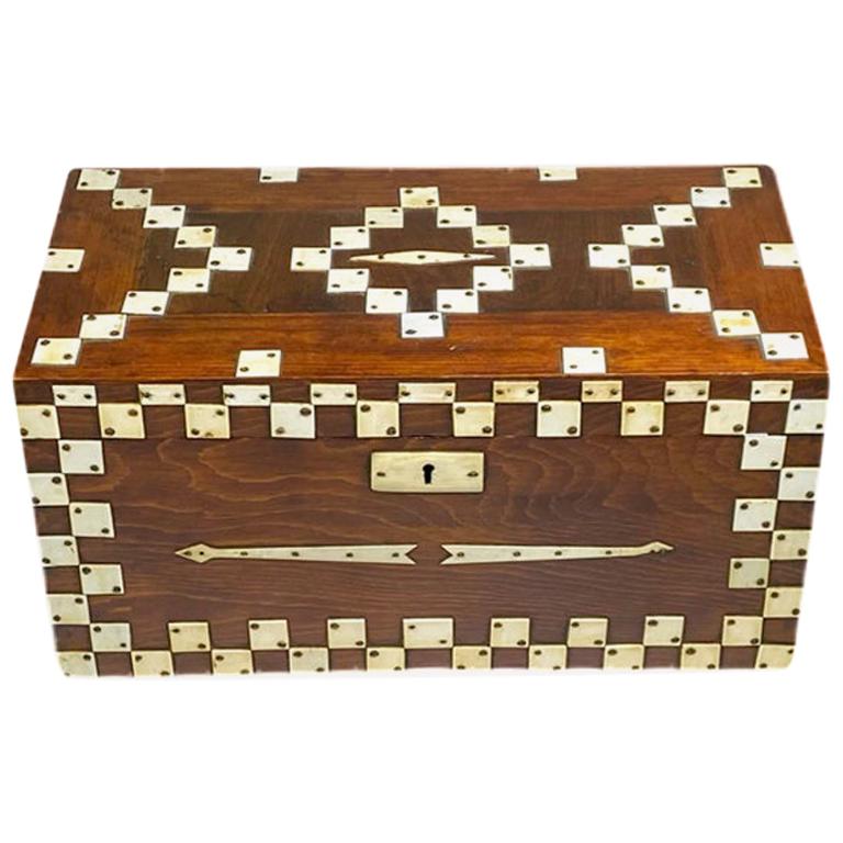 Decorated Box with Overlays For Sale at 1stDibs