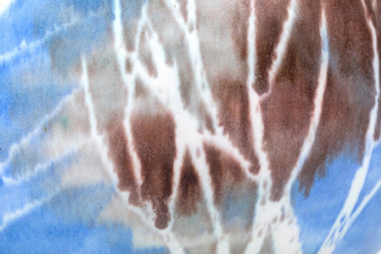 Mid-Century Birch Tree Pattern Pottery Bowl by Anderson Design of Maine ...