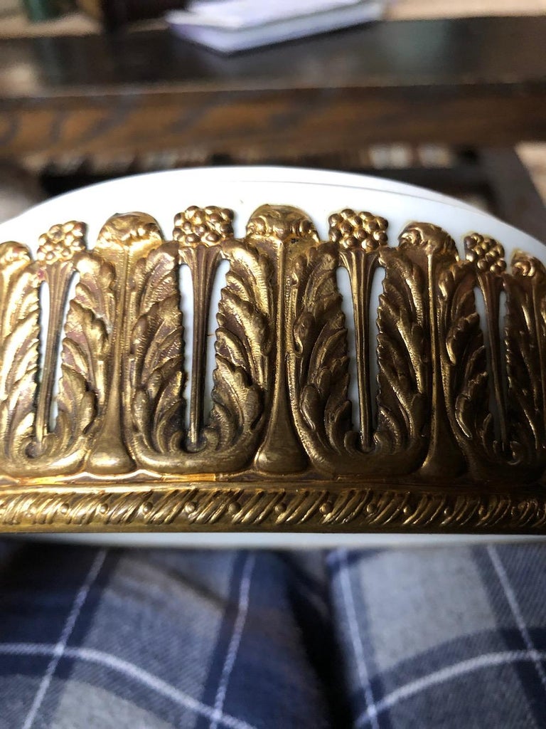 Decorated Porcelain Covered Forget-Me-Not Porcelain Box at 1stDibs ...