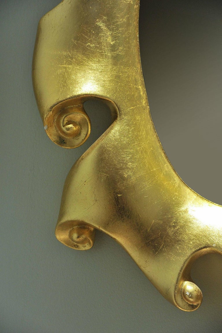 Large gold gilt Decorative 1980s swirl mirror For Sale at 1stDibs ...