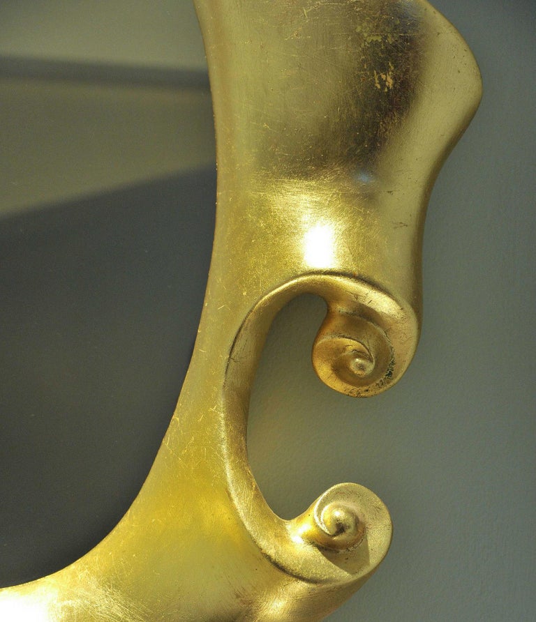 Large gold gilt Decorative 1980s swirl mirror For Sale at 1stDibs ...