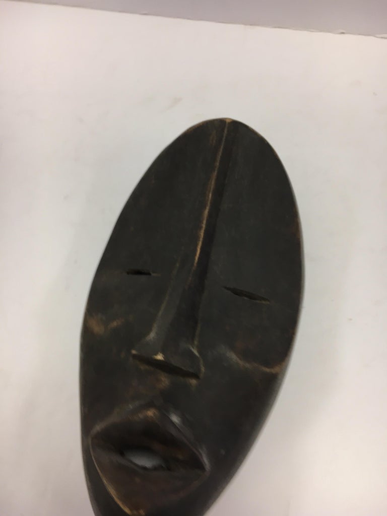 Decorative African Folk Art Mid-Century Modern Tribal Hanging Mask ...