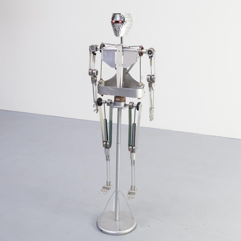 Decorative Aluminum Robot Skeleton Object For Sale at 1stDibs