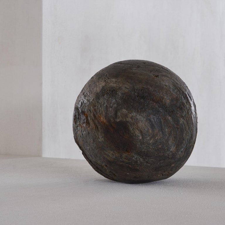 Decorative Antique Ball in Wood For Sale at 1stDibs