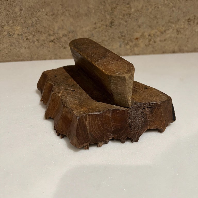 Decorative Antique Hand Carved Solid Wood Printing Block Vintage Stamp ...