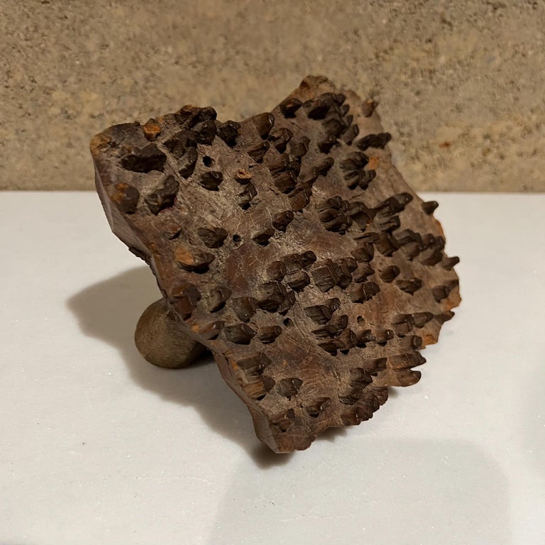 Decorative Antique Hand Carved Solid Wood Printing Block Vintage Stamp ...