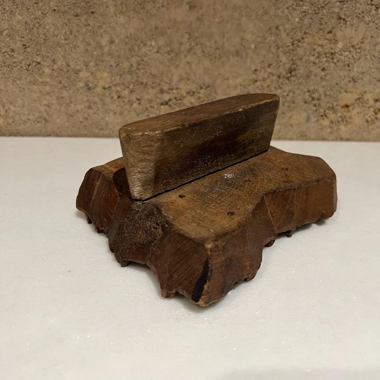 Decorative Antique Hand Carved Solid Wood Printing Block Vintage Stamp ...